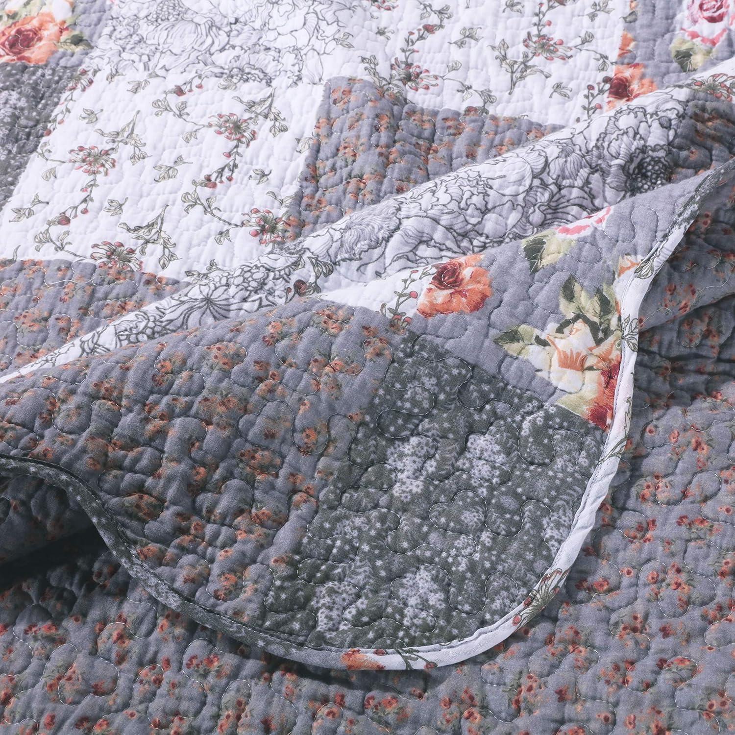 Barefoot Bungalow Giulia Quilted Throw Blanket, 50 x 60 inches, Gray ...